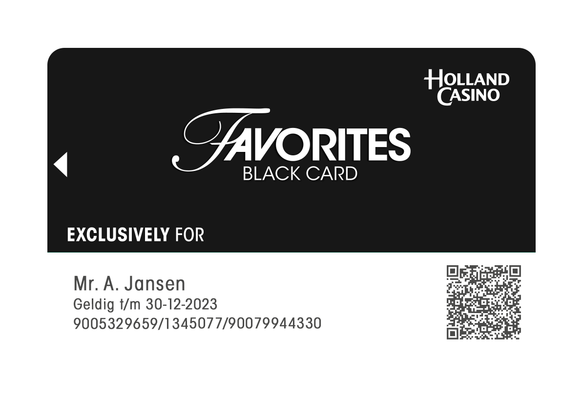 Favorites Black Card